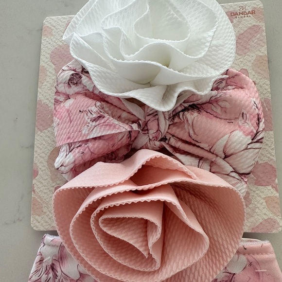 Danbar | Accessories | Danbar Global Babygirl Headband And Bib 3 Sets ...